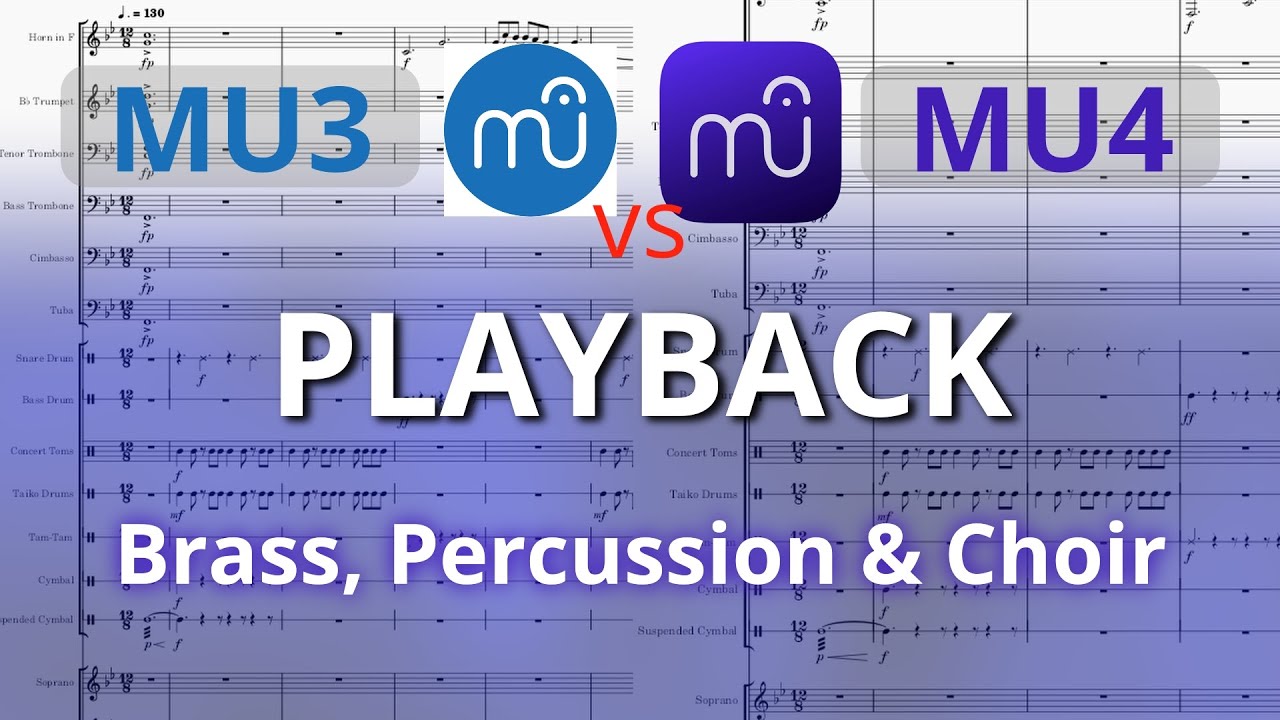MuseScore 3 vs MuseScore 4 Playback - Brass, Percussion & Choir - YouTube