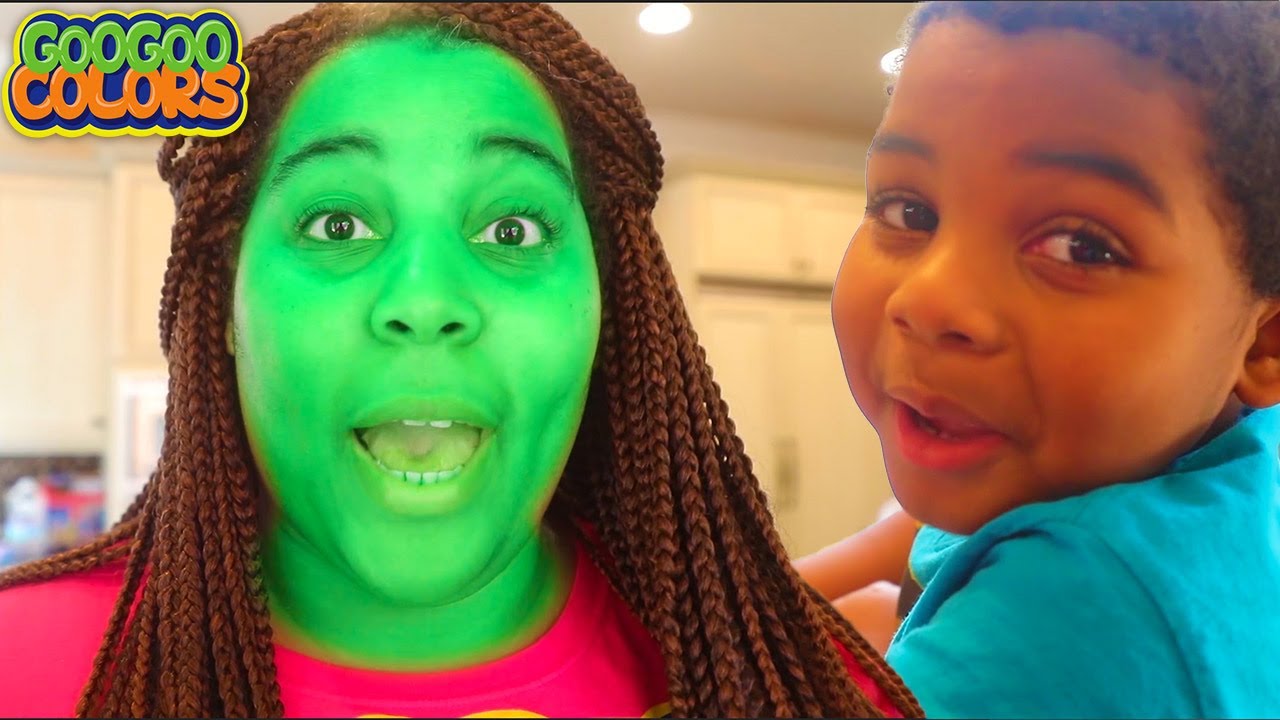 Goo Goo Mom Face Changing Colors! - YouTube
