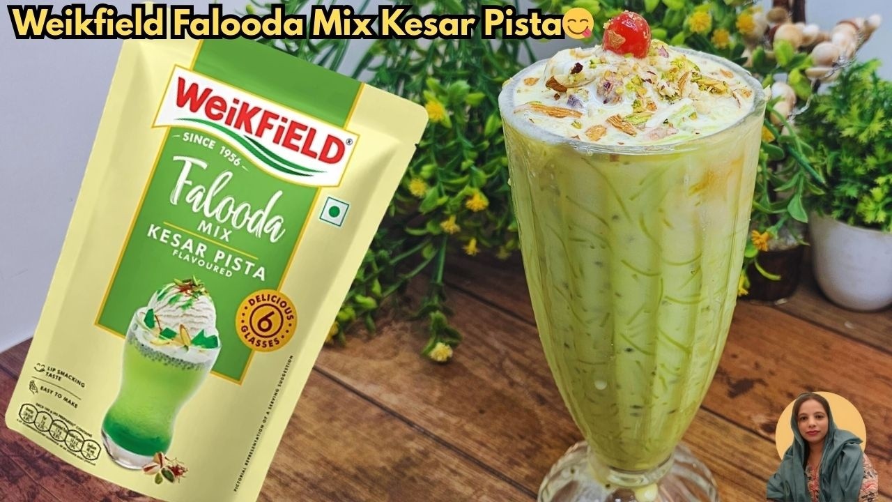 WEIKFIELD KESAR PISTA FALOODA RECIPE | MARKET JAISA FALOODA GHAR PAR ...