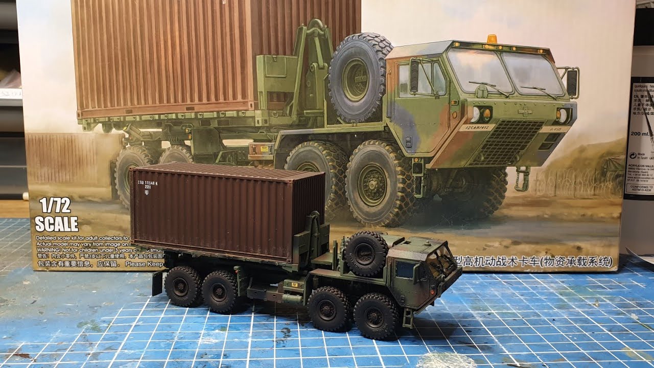 Trumpeter M1120 HEMTT Load Handing System (LHS) 1/72 - YouTube