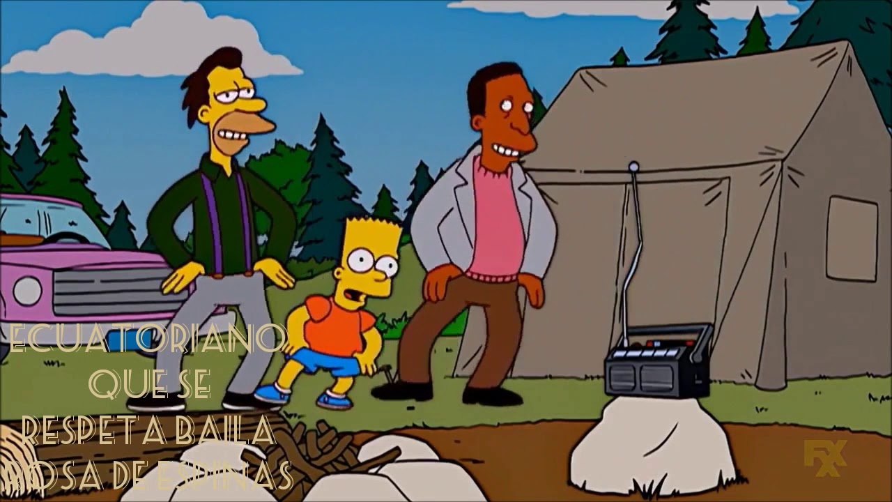 Los Simpsons bailando musica nacional Ecuatoriana - YouTube