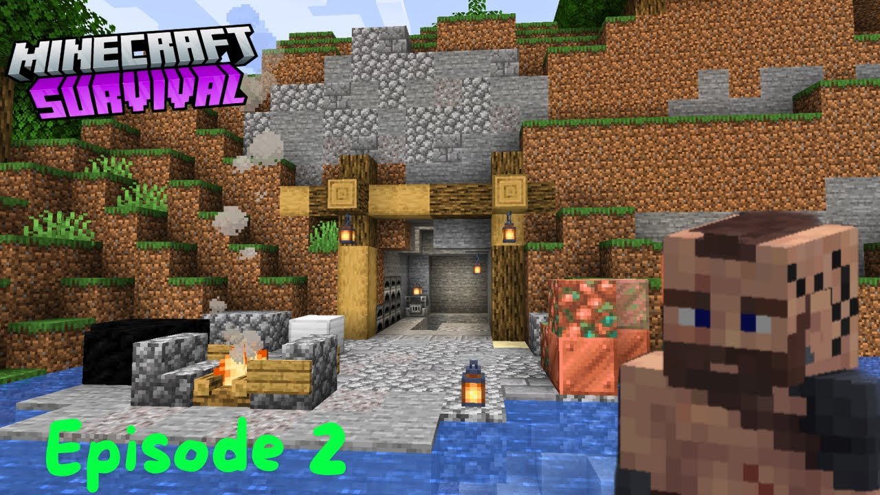 Building a Mine Shaft! Minecraft - Let's play Episode 2 - YouTube