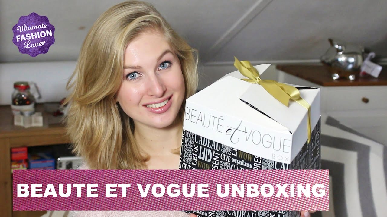 Unboxing "Beauté et Vogue" Box - YouTube