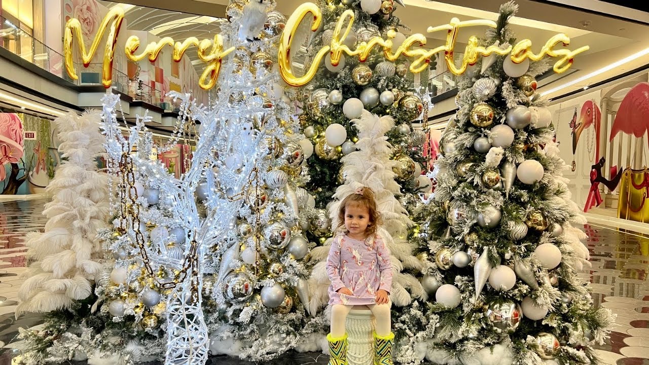 DECORAÇÃO de NATAL no SHOPPING FAMOSO AMERICAN DREAM MALL nos Estados ...