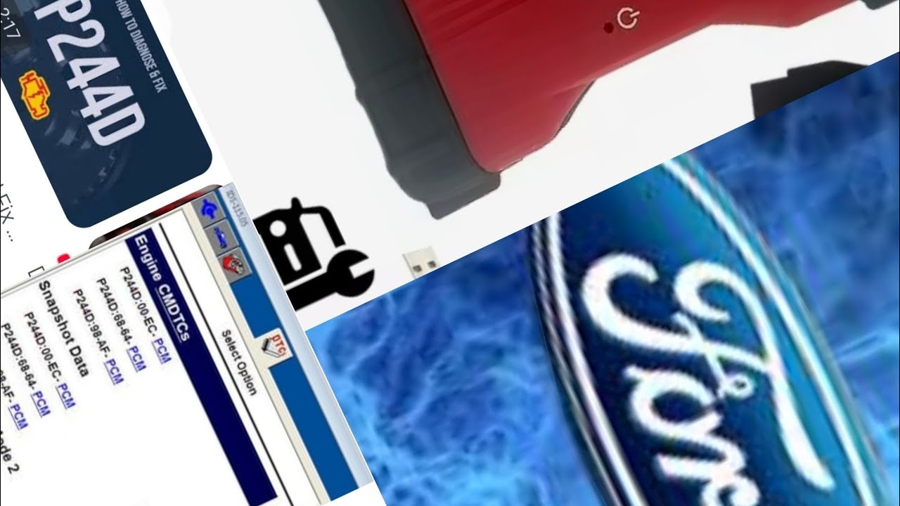 Dépannage Ford 1.6TDCi 95cv code défaut P244D - YouTube