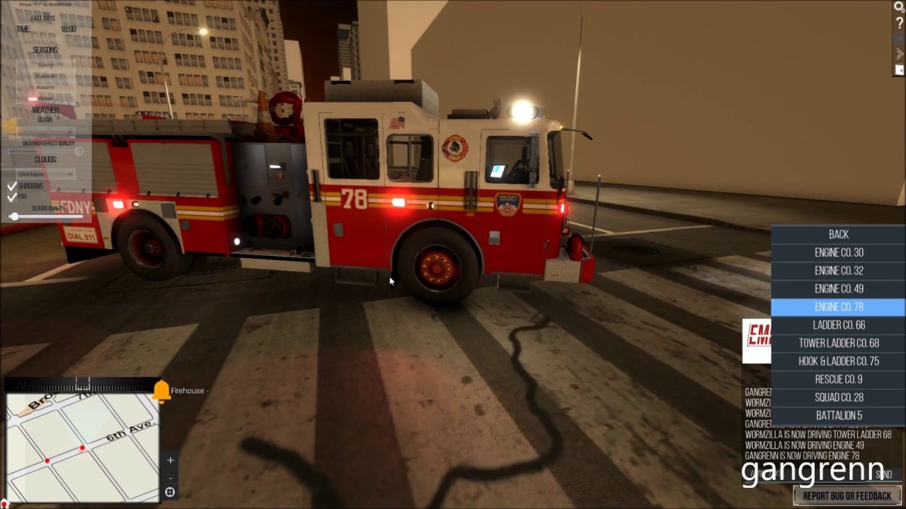 EmergeNYC Multiplayer - Engine 49 responding Mock 3 speed with Engine ...