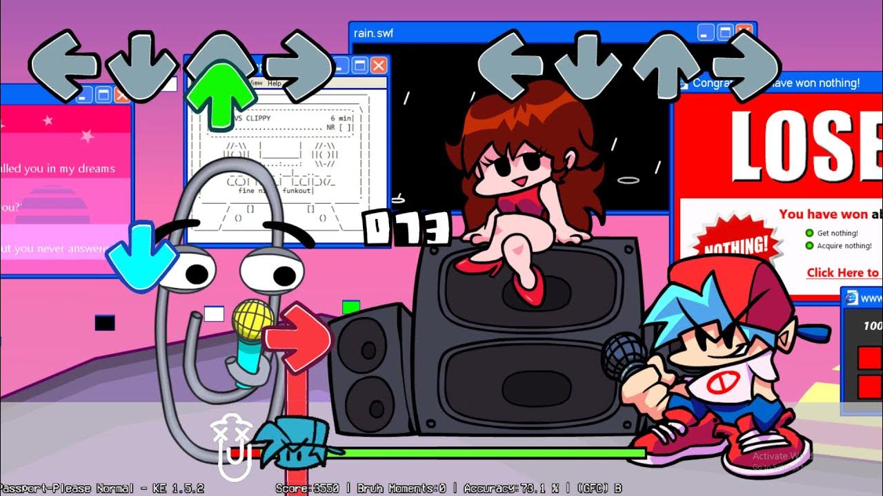 Friday Night Funkin' - VS Clippy FULL WEEK + Cutscenes (FNF Mod/Hard) (Fine Night Funkout ...