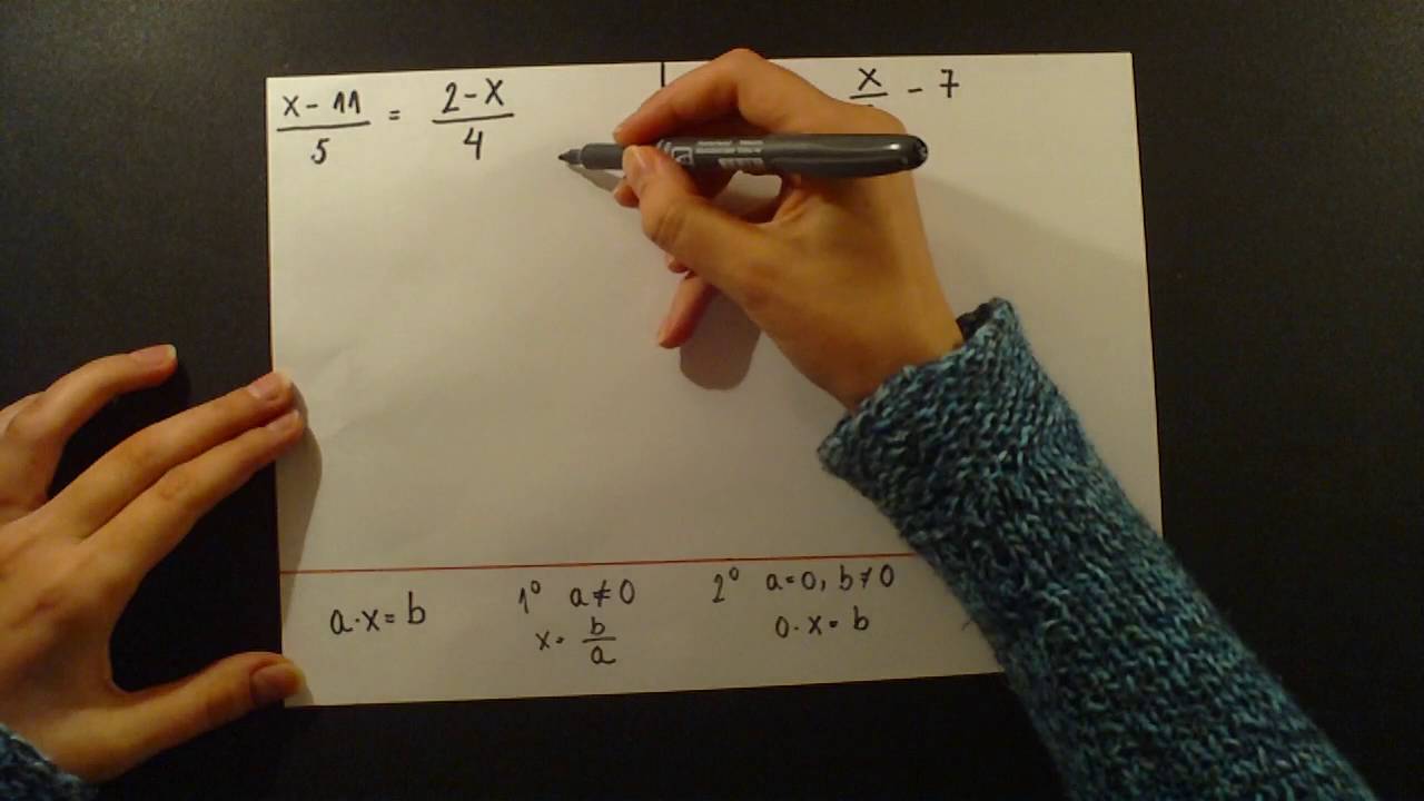 Linearne jednacine sa jednom nepoznatom. Primeri 1 - YouTube