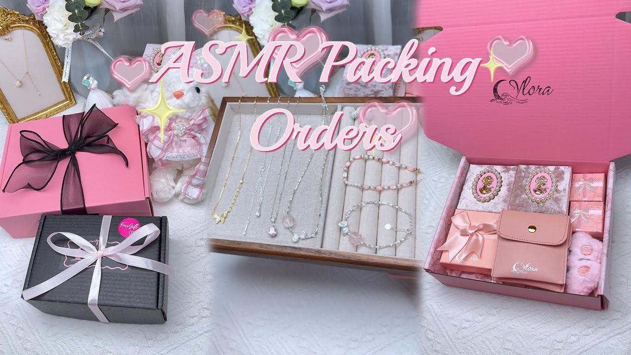 ASMR Packing Order | Girly Romance in Every Detail #asmrpacking # ...