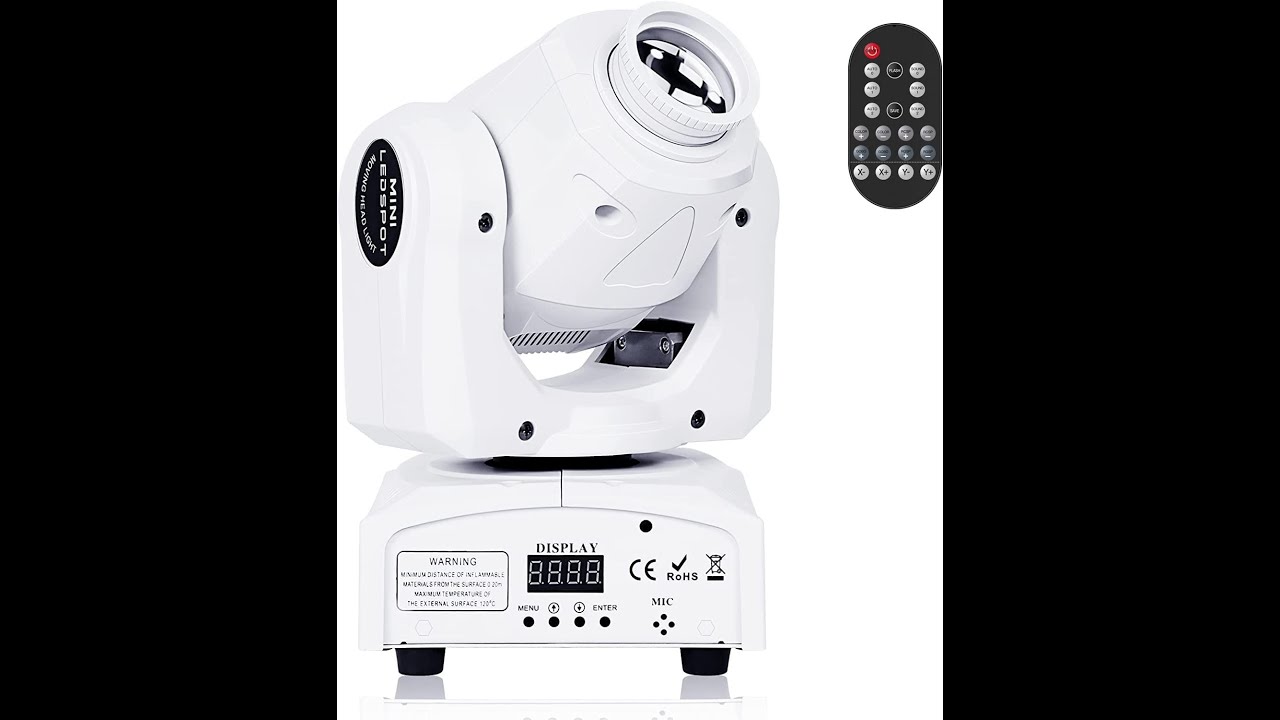 Unboxing Moving Head Lights, White Moving LED DJ Lights RGBW Stage ...