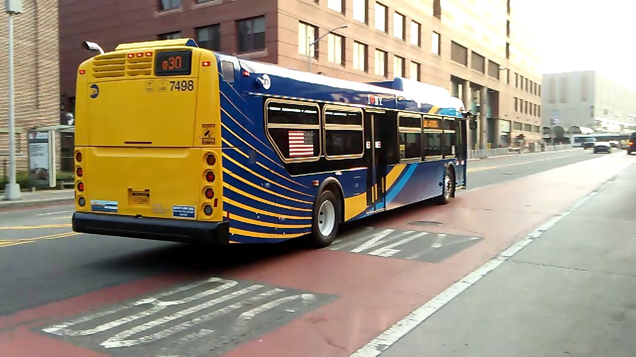 New York City Transit Bus: 7498 New Flyer XD40 on Q30 - YouTube