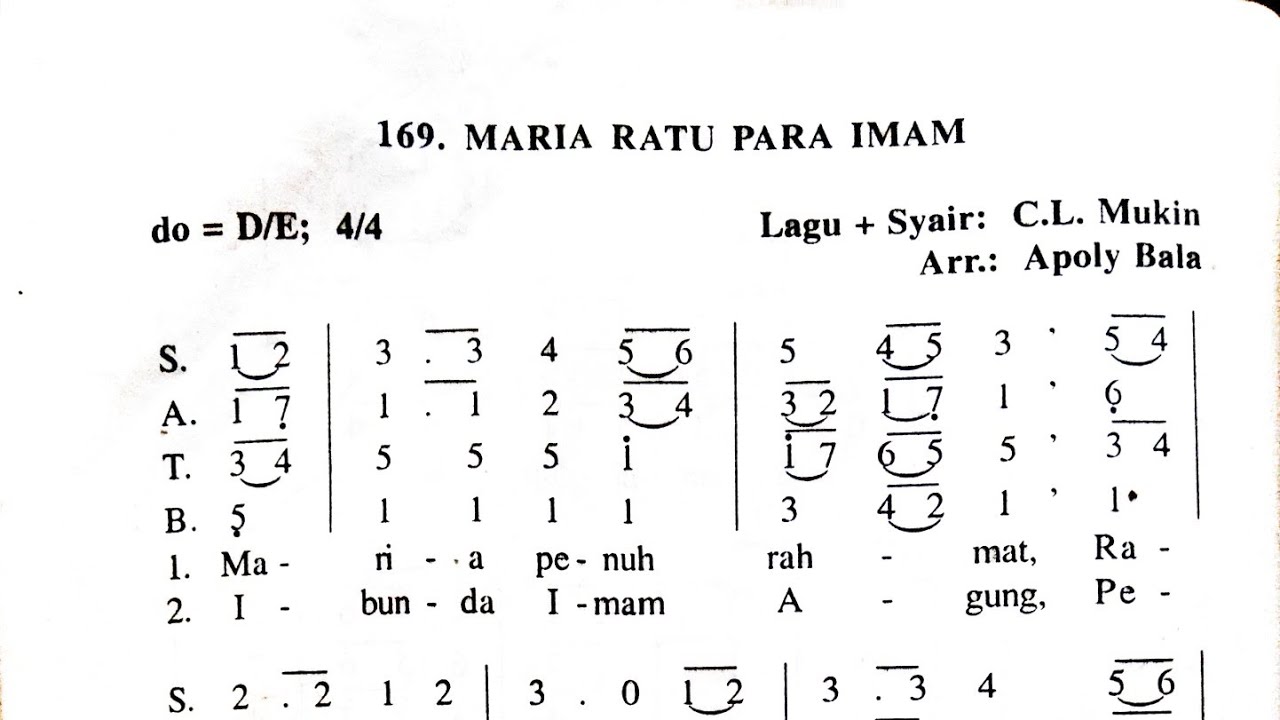 MARIA RATU PARA IMAM || Lagu Misa Maria || Lagu Rohani Katolik - YouTube