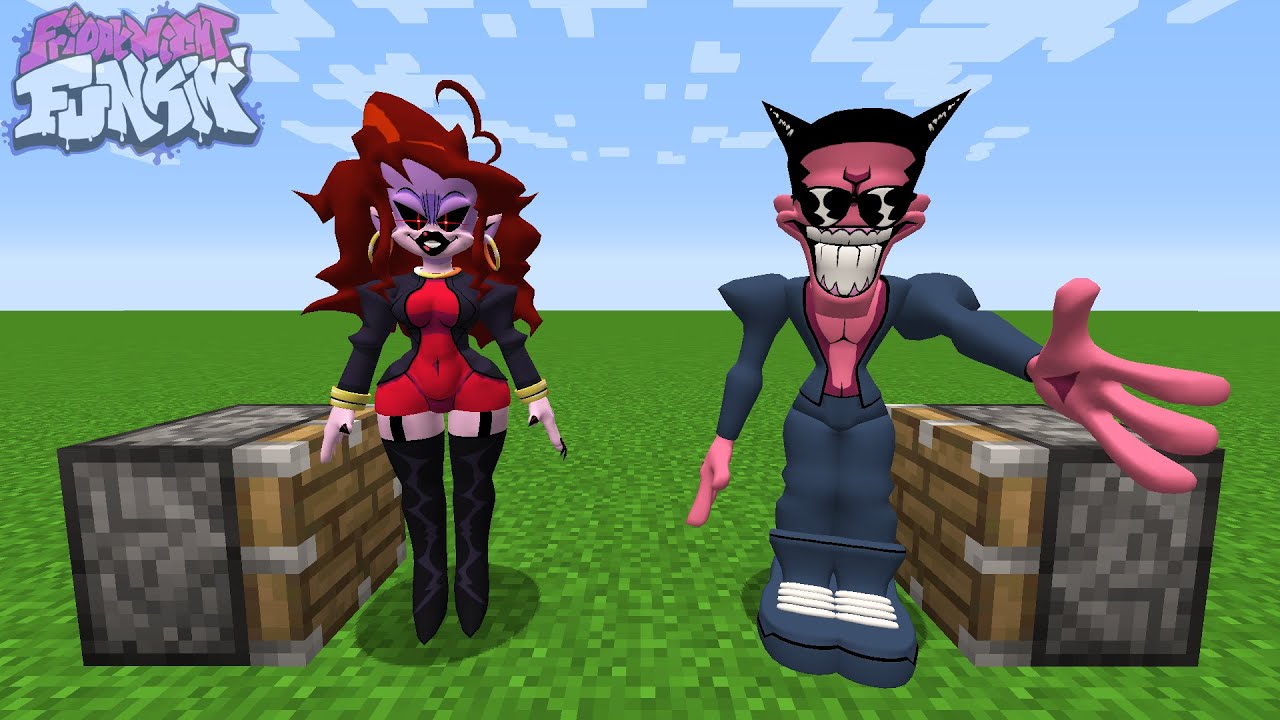 MILF + HENCHMAN | FNF Friday Night Funkin' Characters in Minecraft ...