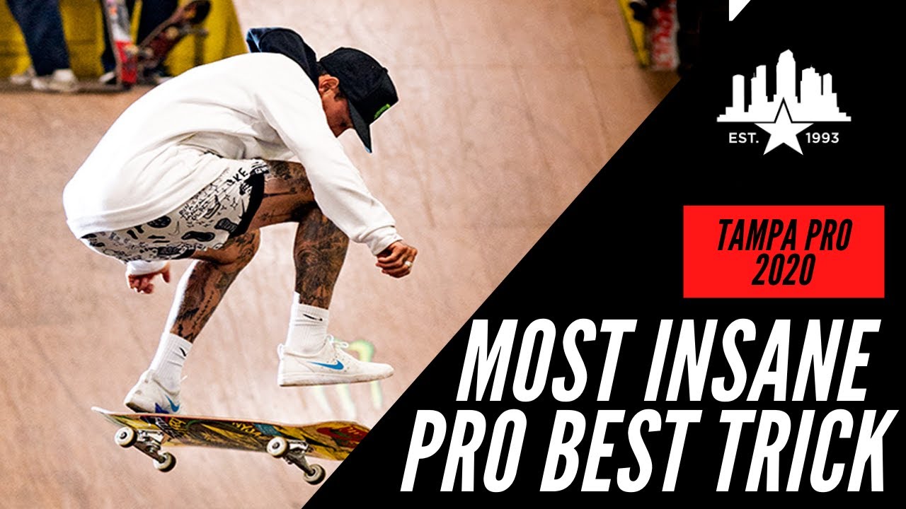 MOST INSANE PRO SKATEBOARDING BEST TRICK CONTEST EVER - YouTube