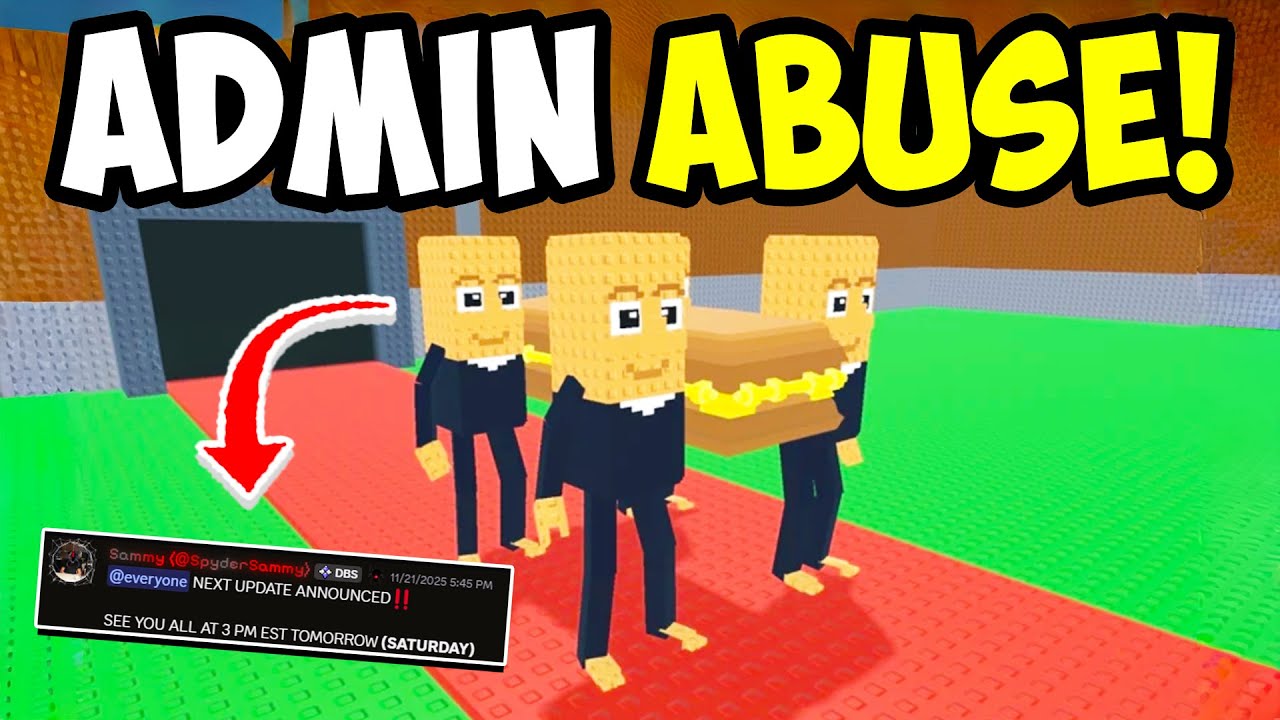 When Is ADMIN ABUSE TODAY in Steal A Brainrot (November 29) - Admin ...
