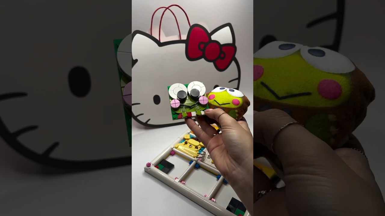 LEGO Hello Kitty x Keroppi MOC Tutorial 🐸 #keroppi #legomoc - YouTube