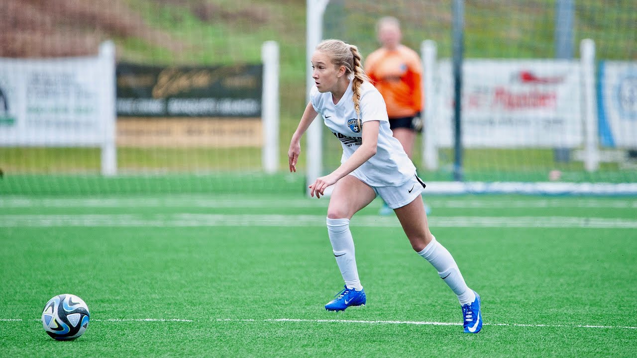 Kyra Highlights Spring 2024: Outside midfielder and outside back - YouTube