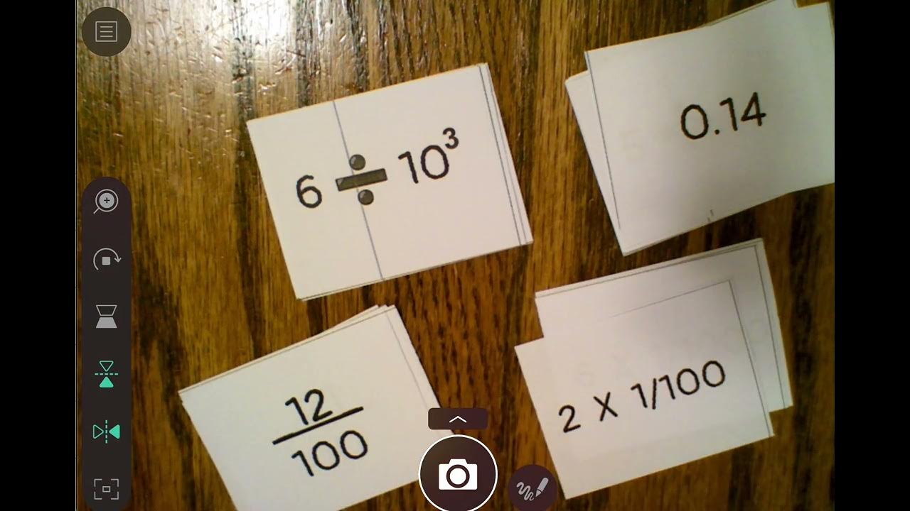 Fraction, Decimal, Exponent, and Expanded Form Match Up - YouTube