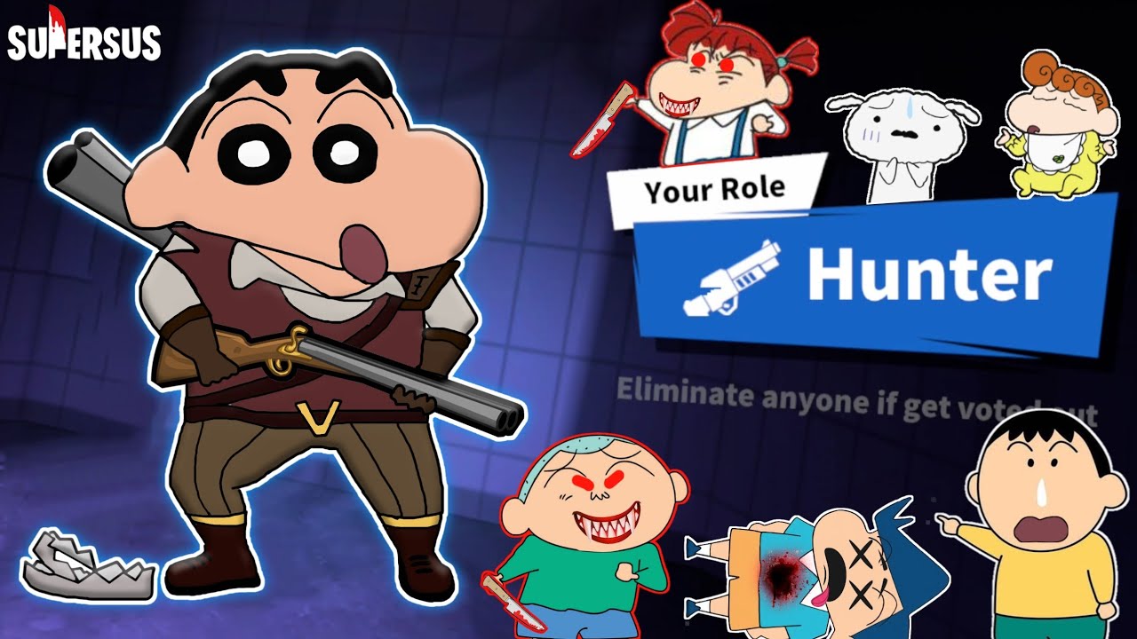 Shinchan became hunter in super sus and hunting imposters 😱🔥 | shinchan ...