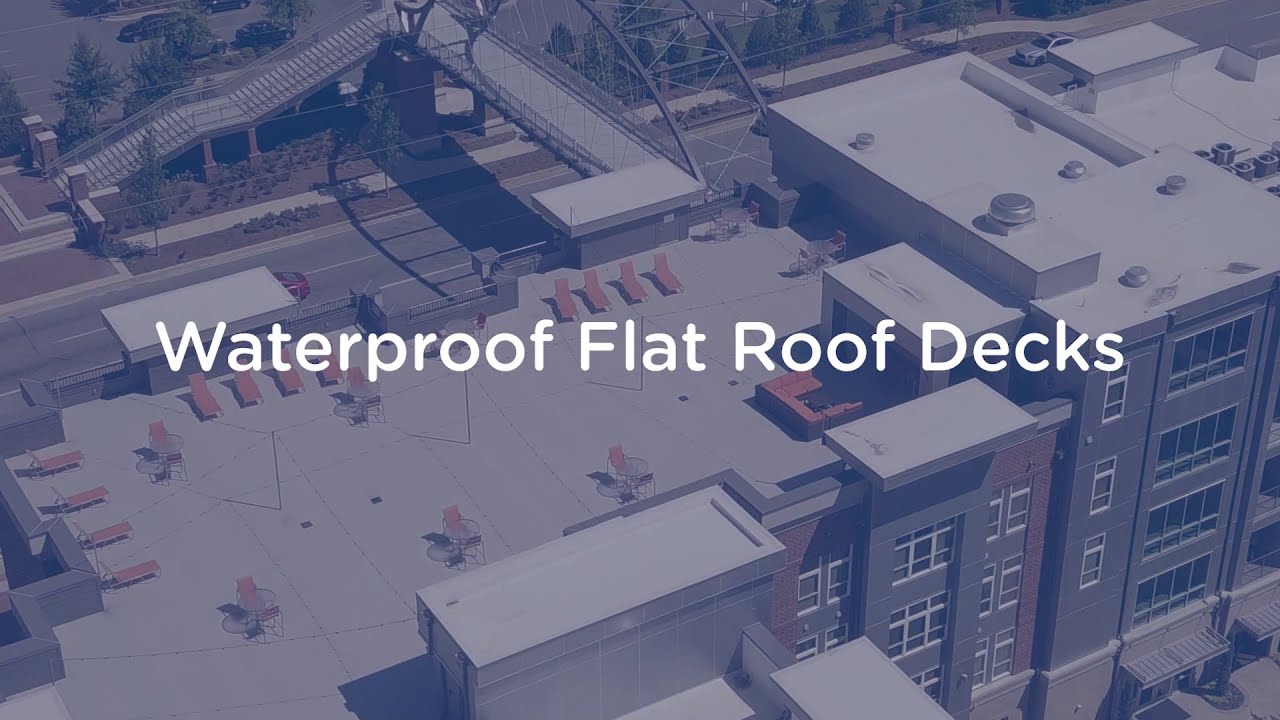 Waterproof Flat Roof Decks by Duradek - YouTube
