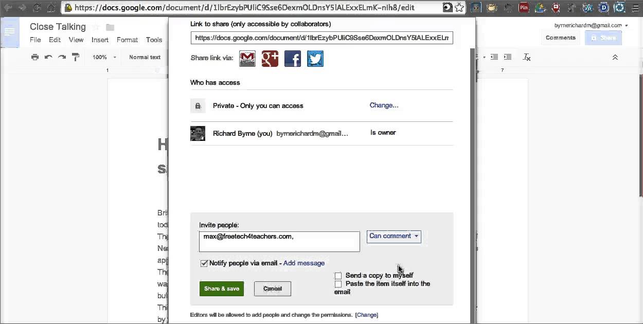 Group Reading with Google Documents - YouTube