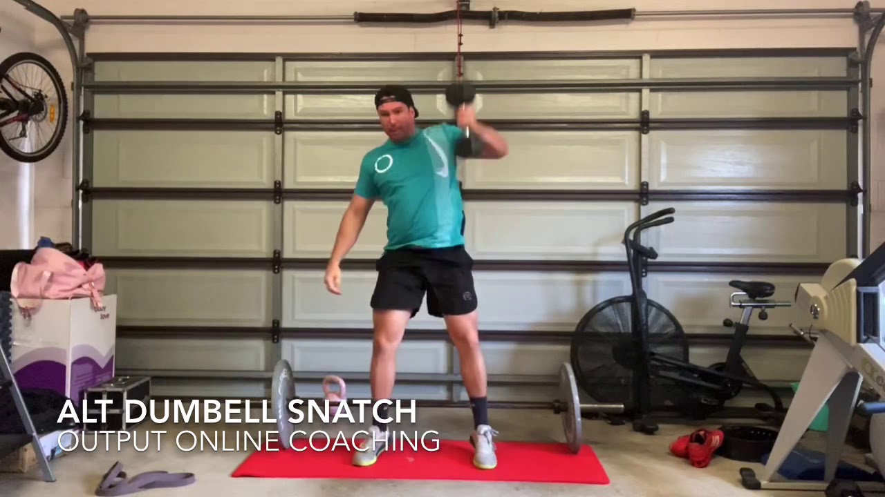 Alternating Dumbell Snatch - YouTube