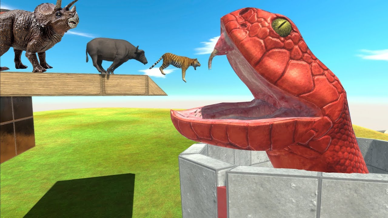 Jump Over Reptiles Hole - Animal Revolt Battle Simulator - YouTube