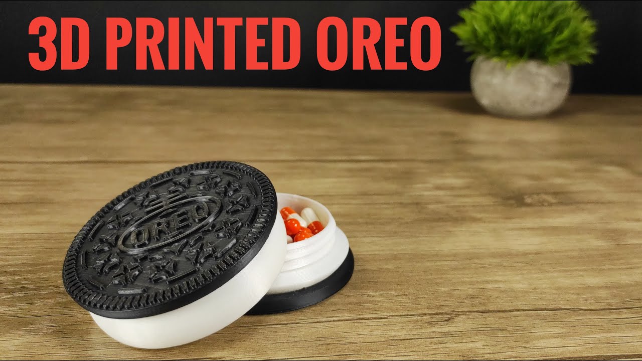 3D Printed Oreo Safe Box - 3D Printing Timelapse - YouTube