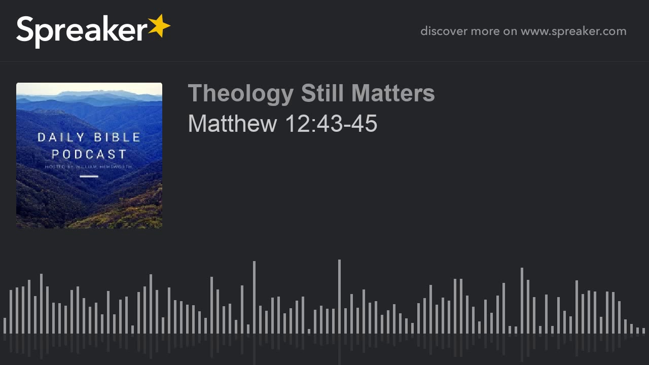 Matthew 12:43-45 - YouTube