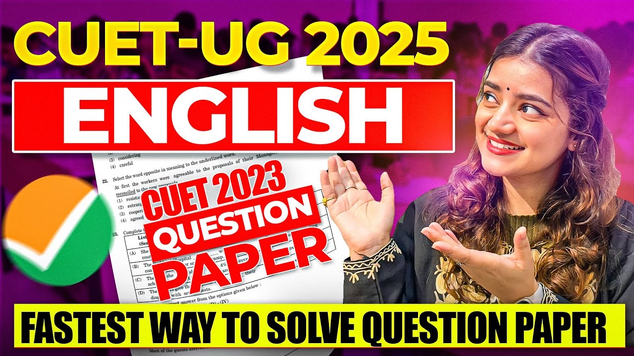 CUET UG 2025 English Paper Question and Answer discussion 2023 Paper ...
