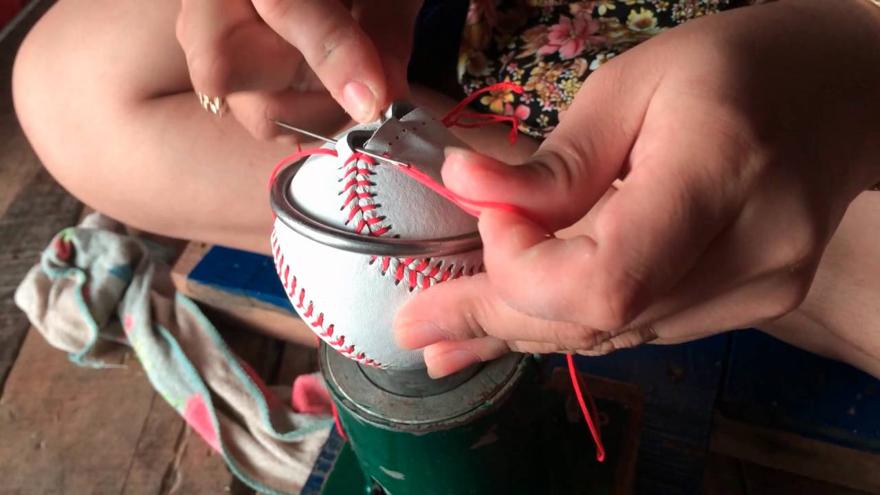 How To Make A Baseball Made In Cambodia YouTube How To Make A Baseball Made In Cambodia YouTube