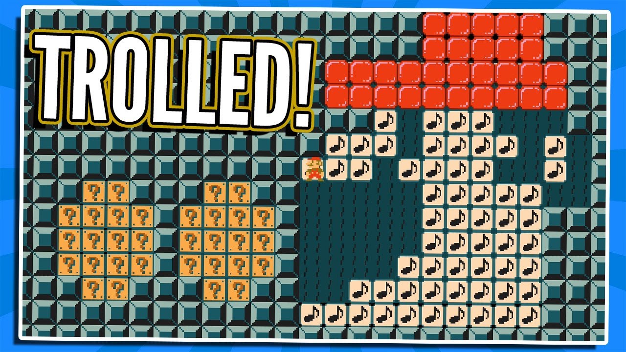 Mario Becomes....Pacman In This BIZARRE TROLL Level?? - YouTube