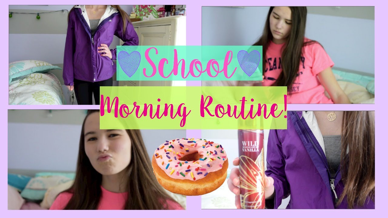Morning Routine For School! // Spring 2015 - YouTube