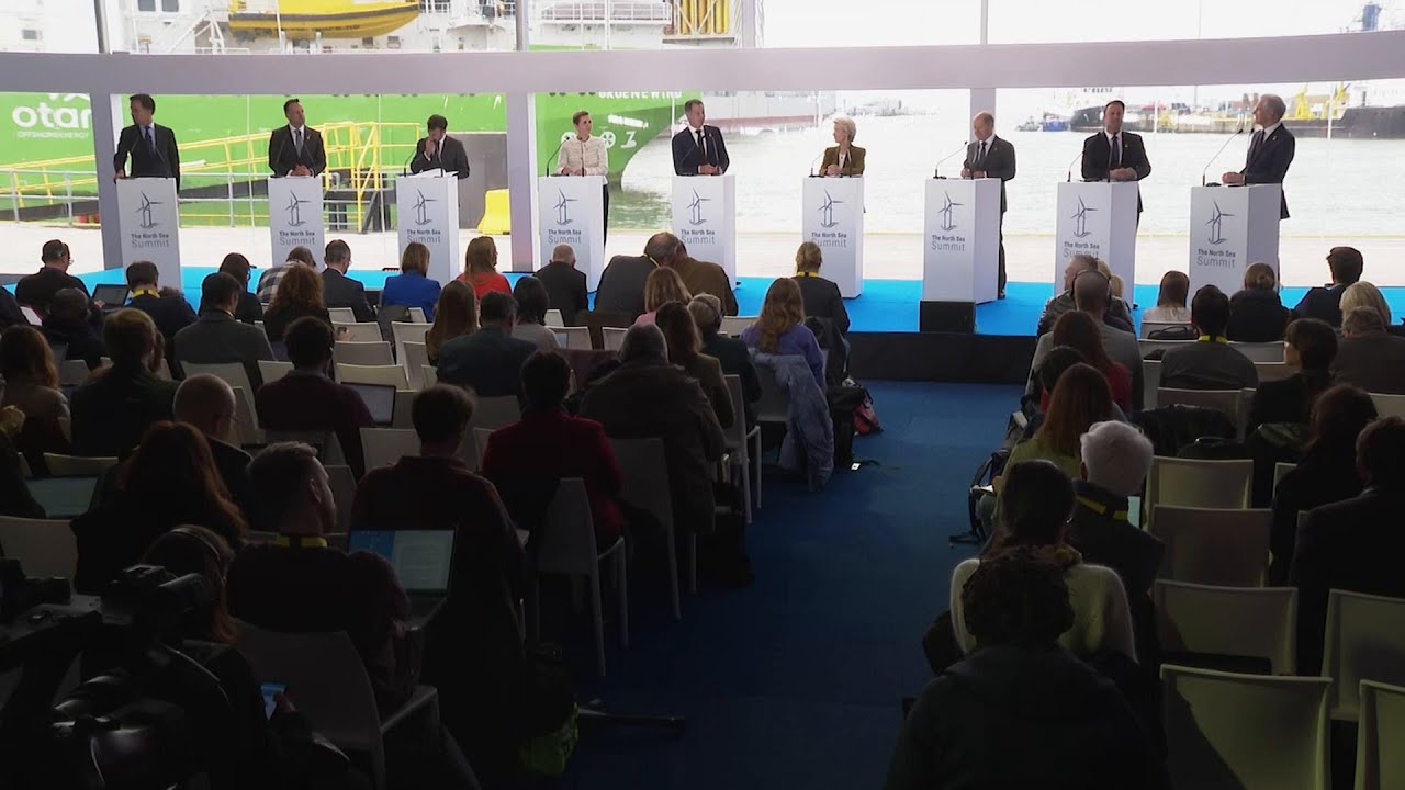 North Sea countries to ramp up clean energy - YouTube