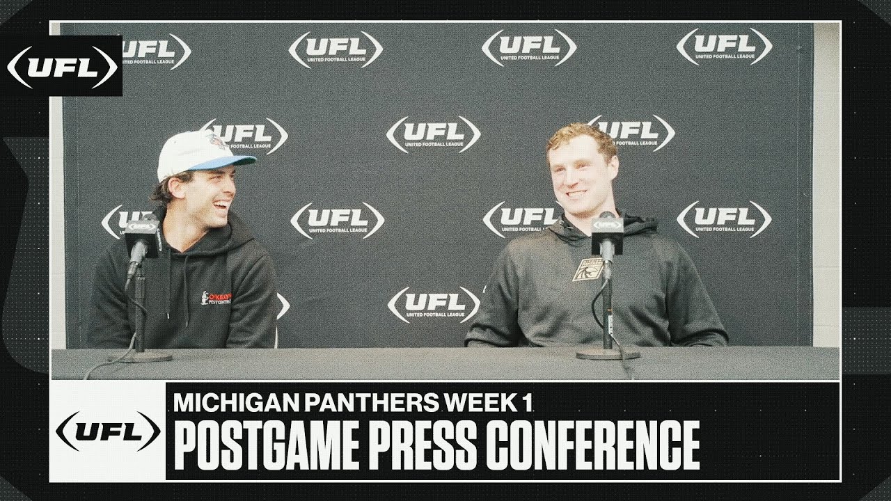 Michigan Panthers Week 1 postgame press conference | United Football ...
