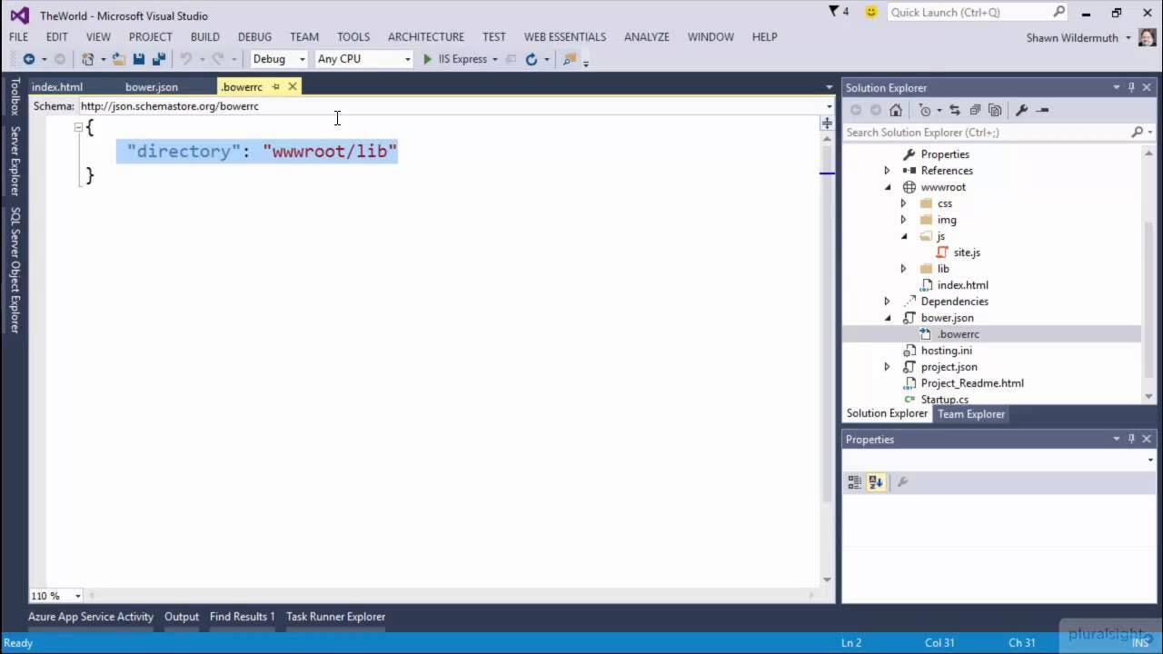 Using Bower in ASP.NET 5 and Visual Studio 2015 - YouTube