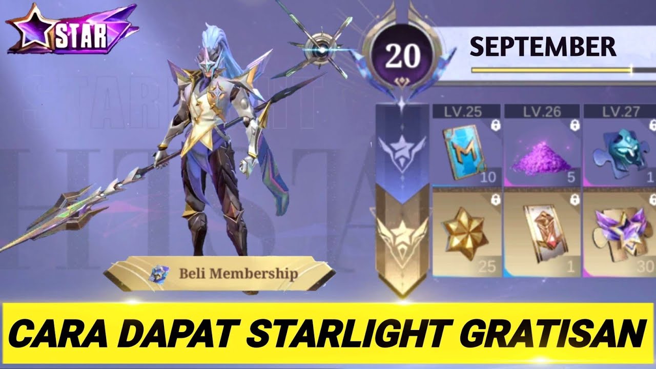 CARA BELI STARLIGHT ALPHA SEPTEMBER GRATISAN BISA TOP UP DIAMOND GRATIS ...