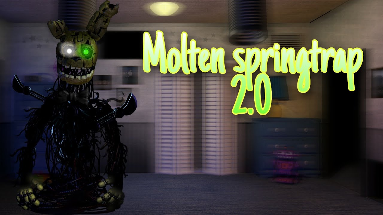 [Fnaf]speed edit making molten springtrap 2.0 - YouTube