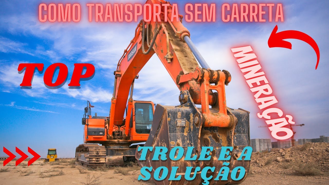 TRANSPORTE DE MAQUINAS SEM CARRETA - YouTube