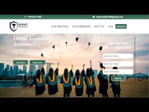 How To Create A Website Using HTML , CSS & JAVASCRIPT | Website Front ...