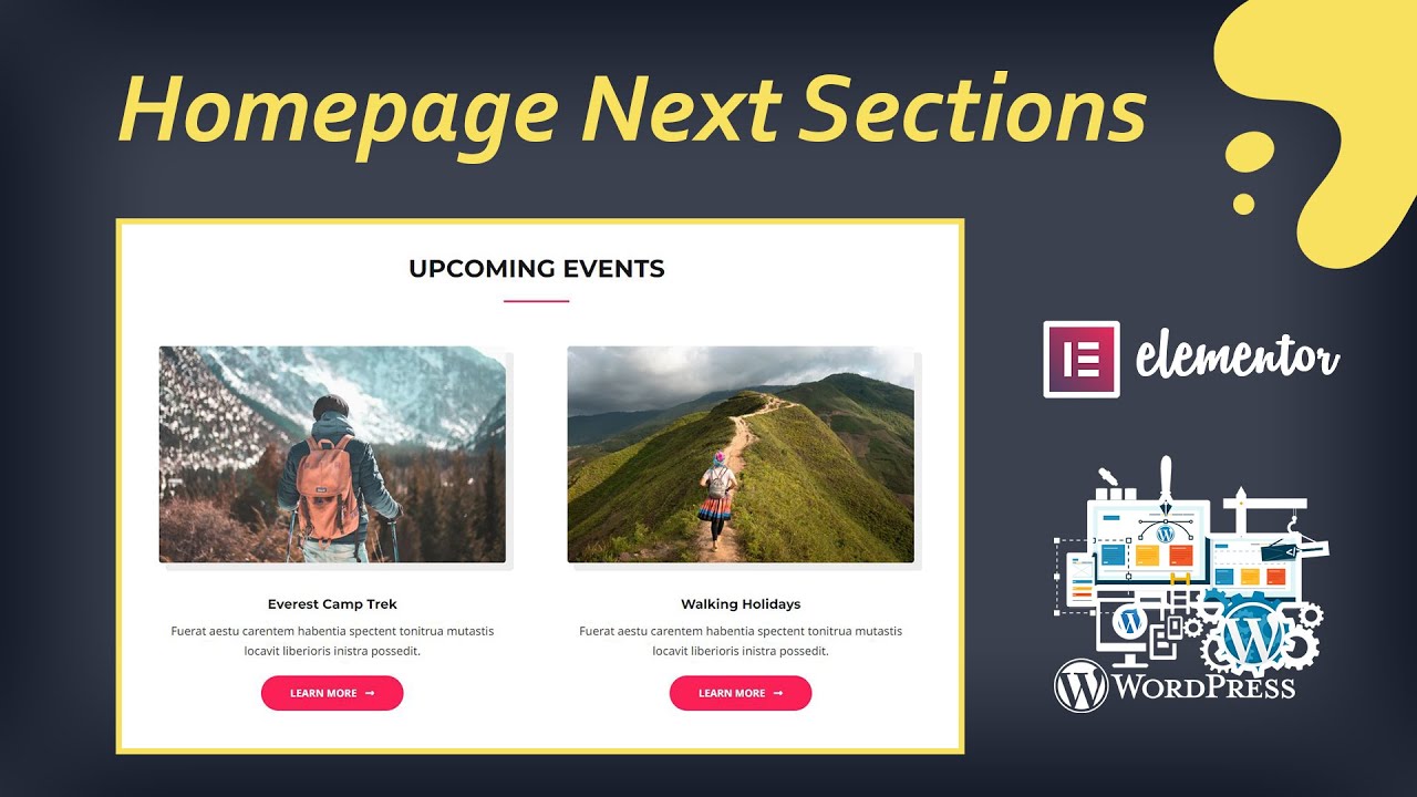 06. Homepage Next Sections - Wordpress - YouTube