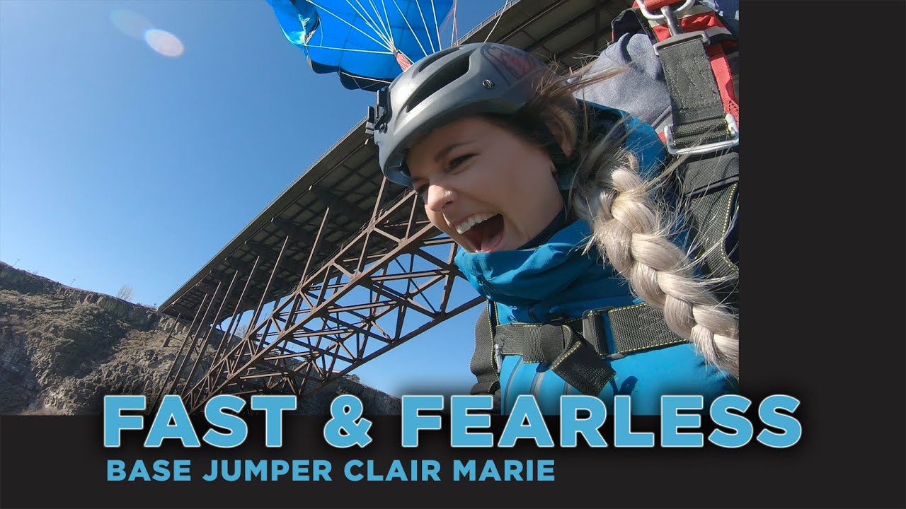 Jumping Off the Edge With Base Jumper Clair Marie | "Fast & Fearless ...