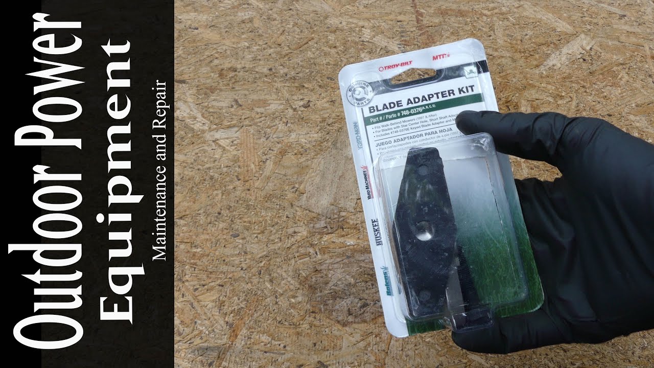 How To Replace Your Lawn Mower Blade Adapter - YouTube