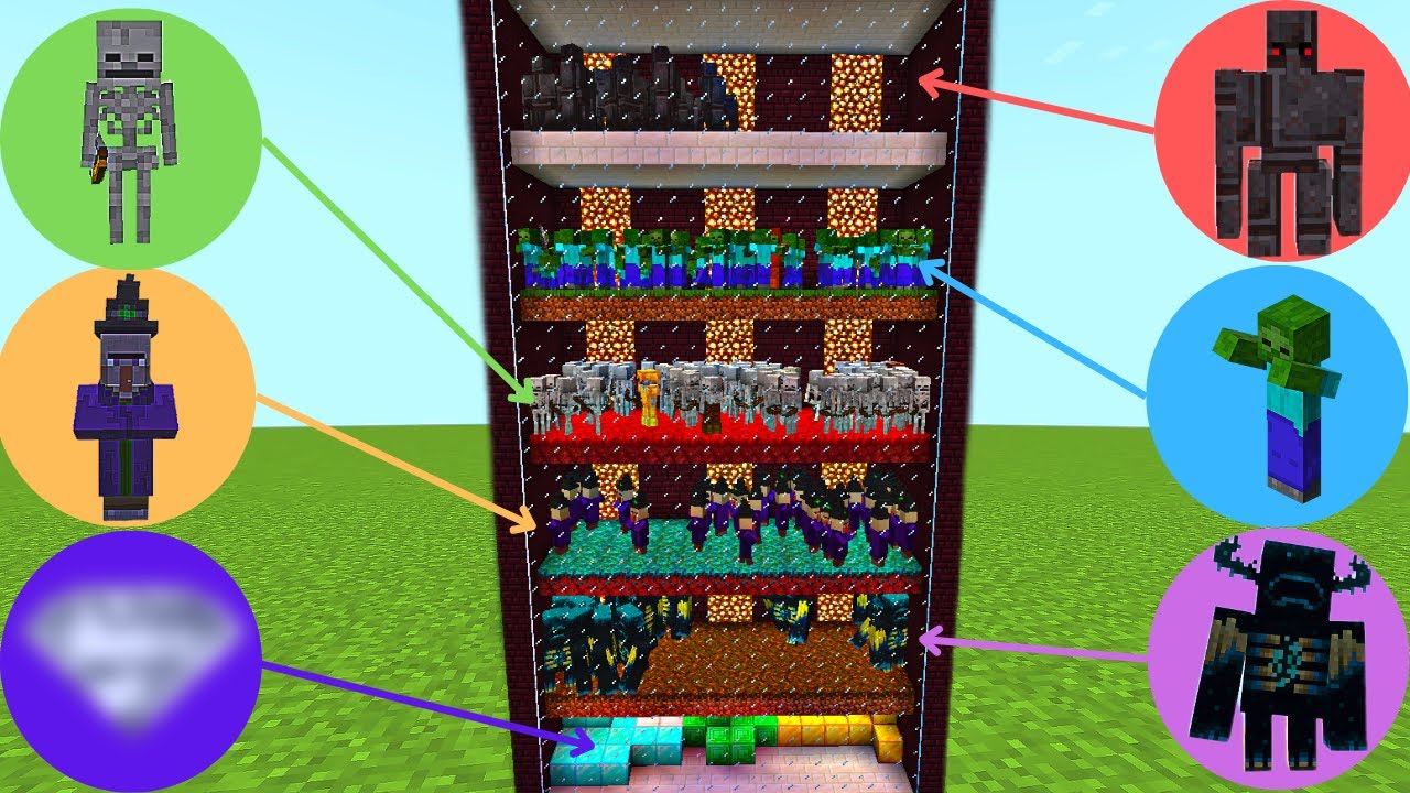 NETHERITE GOLEM Vs STAGE MOBS |Minecraft Mob Battlel - YouTube