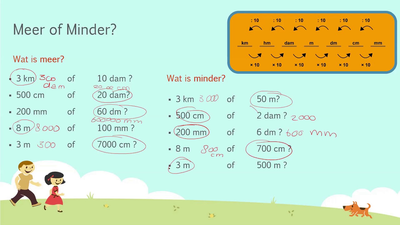 LES 4 REKENEN - Meten met Maten 2 Lengtematen - Groep 6 - YouTube