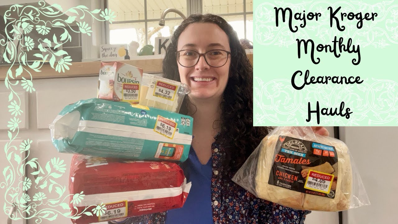 Amazing Kroger Grocery Clearance Hauls | Cheap Frugal Groceries - YouTube