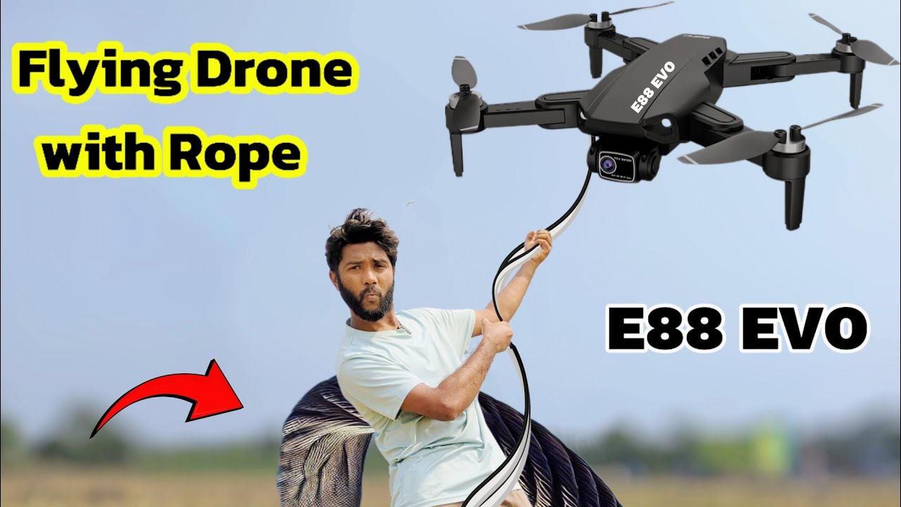 E88 EVO Drone Flying with Rassi And Ultimate Range and flying Test ...
