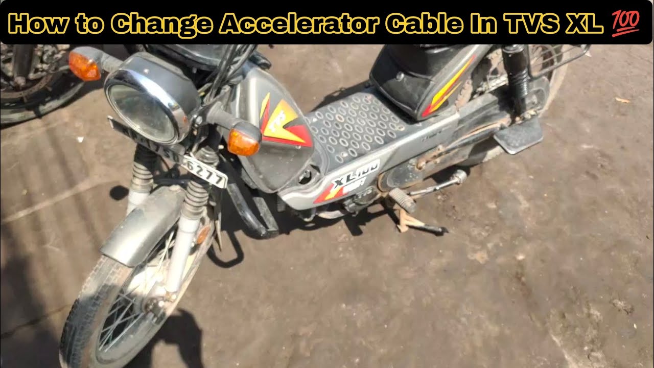 How to change accelerator cable in TVS XL 💯👍 #tvs #xl100self #xl100 # ...