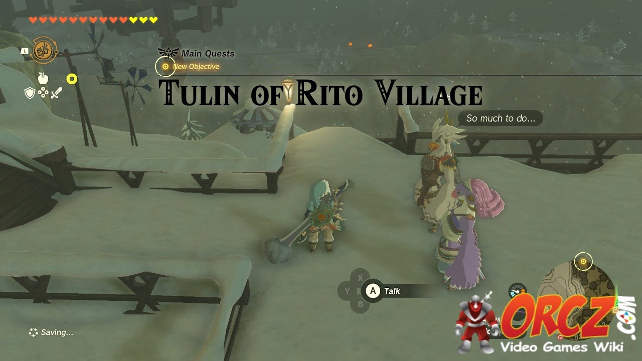Legend of Zelda: Tears of the Kingdom - Tulin of Rito Village Gameplay ...