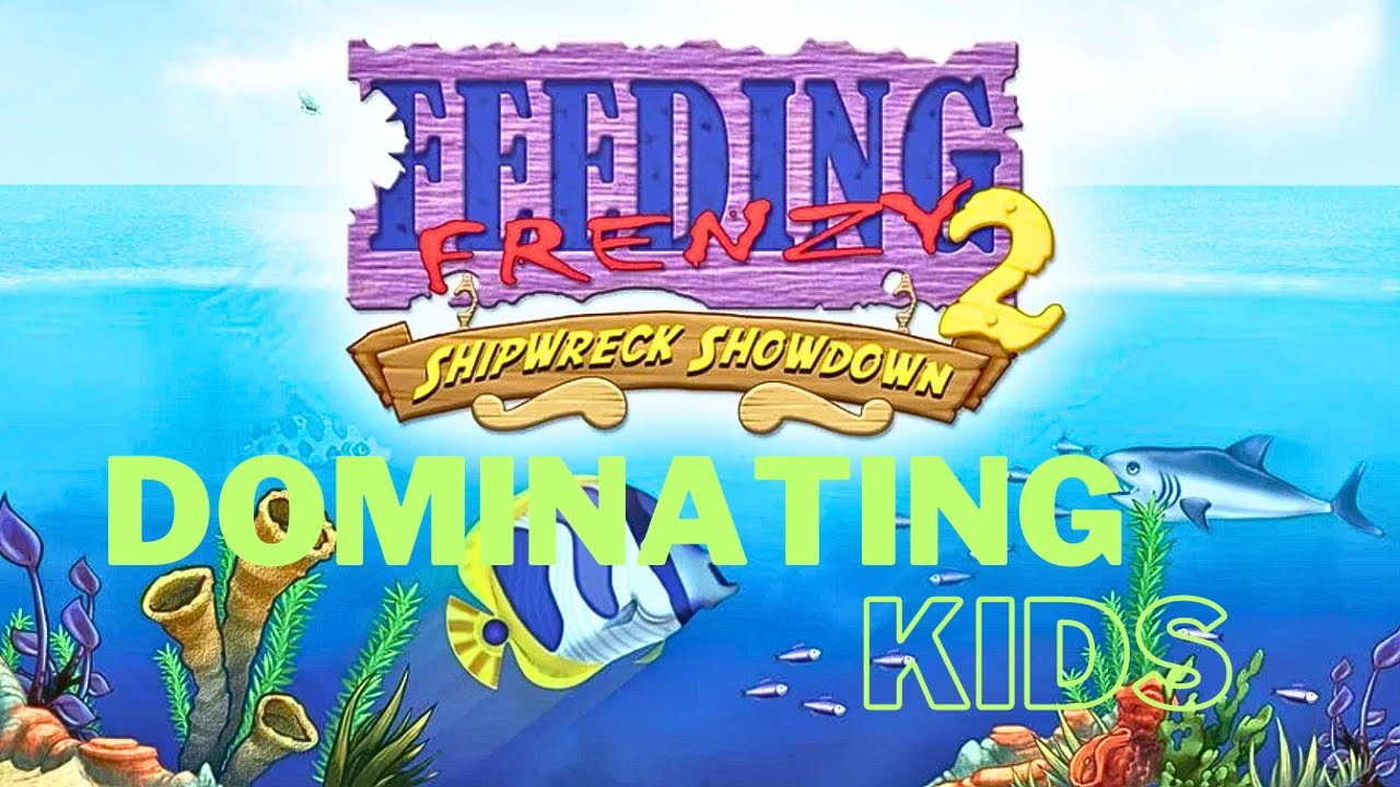 BEATING KIDS AT VIDEO GAMES & HECKLING THEM | FEEDING FRENZY - YouTube